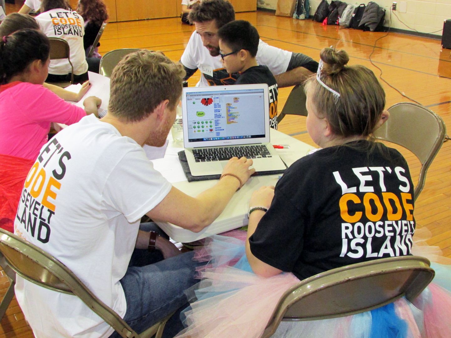 Cornell Tech - Coding (in costume) On Roosevelt Island