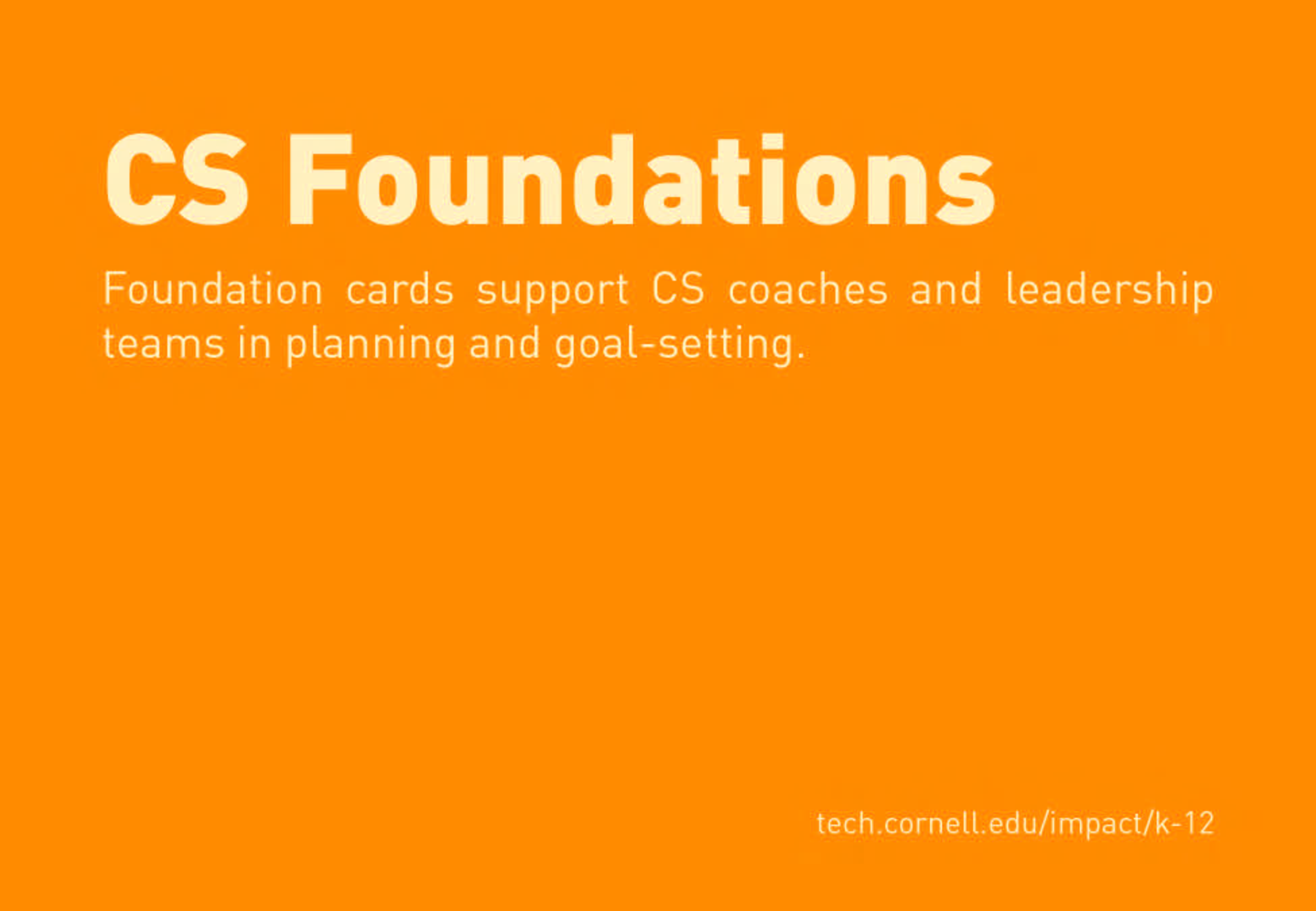 Cornell Tech - CS Foundations
